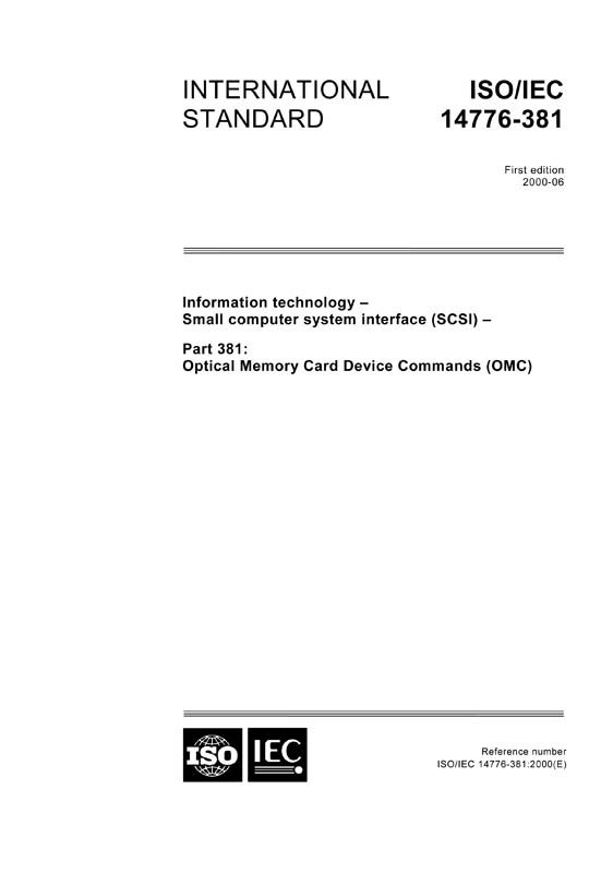 ISO/IEC 14776-381:2000 - IEC Standards - VDE Publishing House ISO/IEC 14776-381:2000 - IEC Standards - VDE Publishing House